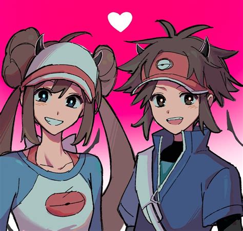 Rosa And Nate Pokemon And 1 More Drawn By Baogu11 Danbooru