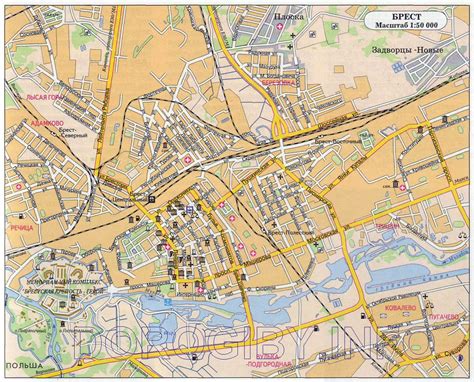 Карта бреста подробная