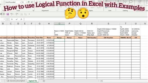 Logical Functions In Excel With Different Scenarios😯learnexcel Excel Learn From Basic To