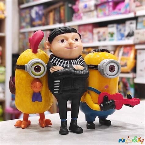 خرید و قیمت اسباب بازی فیگور شخصیت های مینیون وارداتی تکی ارتفاع 7 سانت