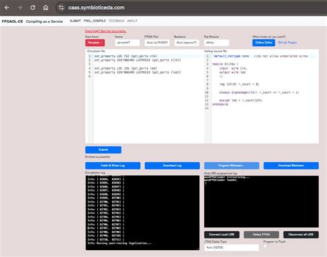 Wow That Is Really Amazing Fpga Compile As A Service It Is Opensource Based And Even The Jtag