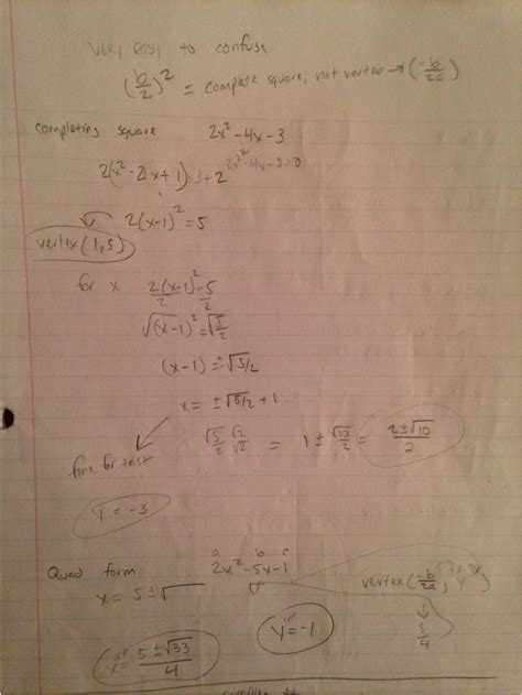 Quadratic Function 2014 Fall Semester Final