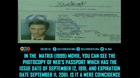The Matrix 1999 Passport Fact Youtube