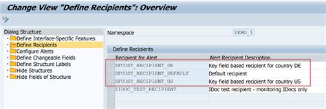 Determine Recipients By Key Fields Sap Tutorials