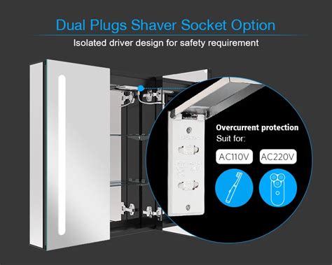 Modern Touch Sensor Switch Led Lock Smart Bathroom Mirror Cabinets With Lights Buy Bathroom