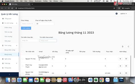 Quản Lý Tiền Lương Nodejs Mogoose Reactjs