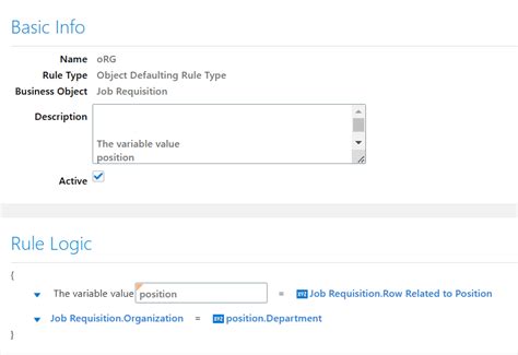Default Value In The Organization When Creating A Requisition Based On The Position — Cloud