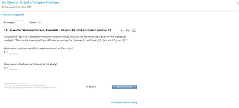 do chapter 13 end of chapter problems due on apr 5