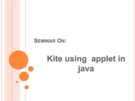 Applet Programming Pptx Programming Languages Computing