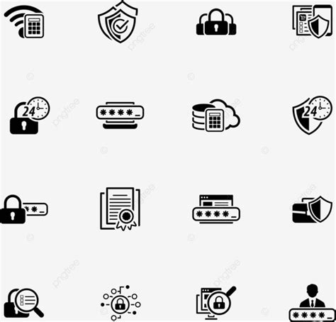 Flat Design Security And Protection Icons Set User Interface Safe Lock Vector User Interface