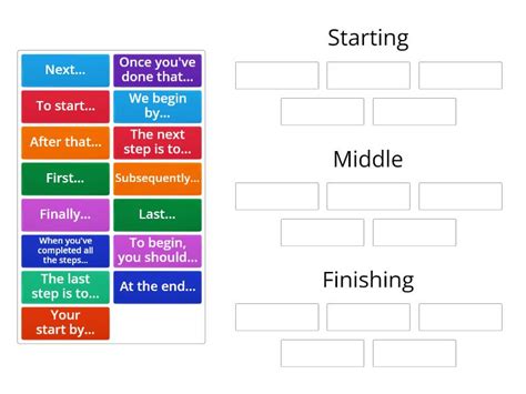 Sequencing Words 7 3 Group Sort