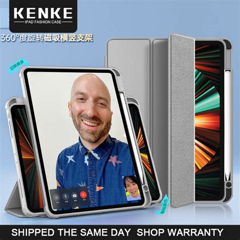 Kenke เคสไอแพด Ipad 2021 Ipad Pro เคส หมุนได้ 360° พร้อมช่องเสียบปากกา