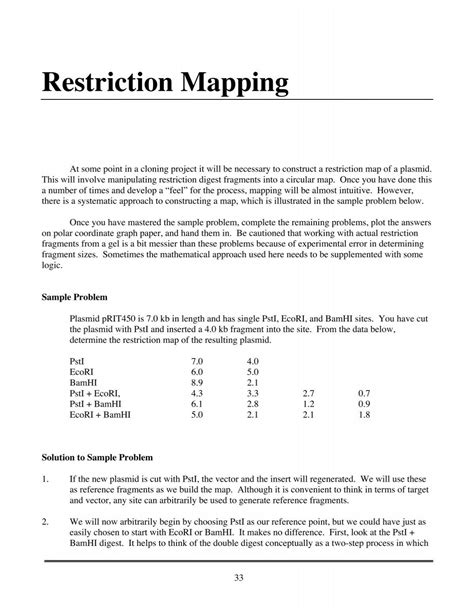 Restriction Mapping People
