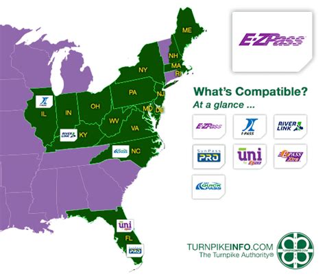 Map Of Regional E Zpass Coverage 60 Off