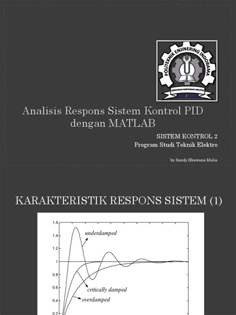 Analisis Respons Sistem Kontrol Pid Dengan Matlab Pdf