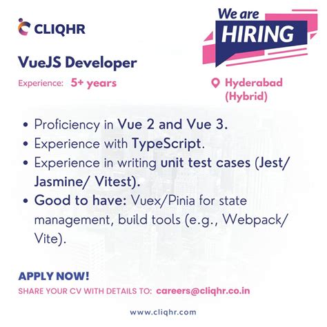 cliqhr recruitment services on linkedin hiring vuejsdeveloper