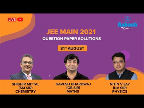 JEE Main Question Paper Analysis Detailed Review By The Experts