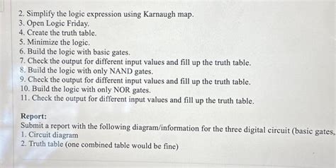 Solved Lab 13 Logic Circuit Design With Logic Friday Chegg