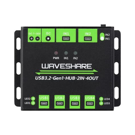 industrial grade usb hub extending 4x usb 3 2 ports switchable dual