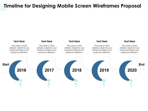 App Wireframing Timeline For Designing Mobile Screen Wireframes