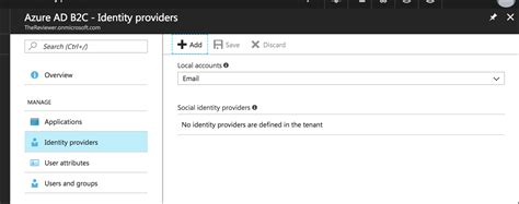 social authentication in azure ad b2c