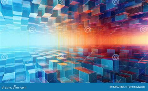 Design Dimensional Exploration Abstract Stock Illustration