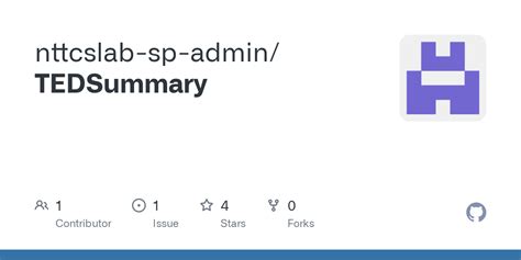github nttcslab sp admin tedsummary