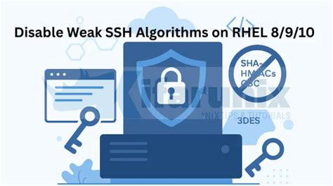 How To Disable Weak Ssh Algorithms On Rhel 8910 Sha 1 Hmacs Sha 1 Kex Cbc 3des