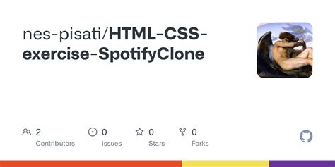 Github Nes Pisatihtml Css Exercise Spotifyclone