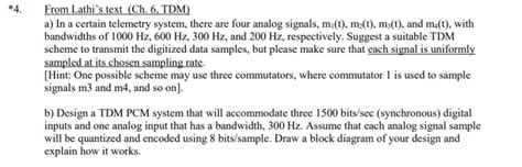 solved 4 from lathi s text ch 6 tdm a in a certain