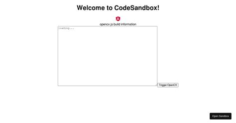 Techstark Opencv Js Angular Demo Forked Codesandbox