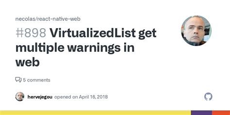 Virtualizedlist Get Multiple Warnings In Web Issue Necolas