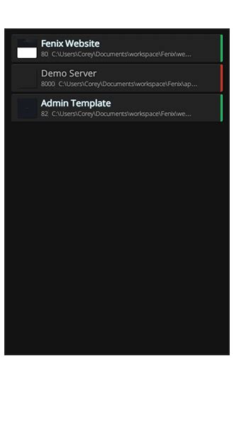 Fenix Web Server Static Web Servers For The Desktop