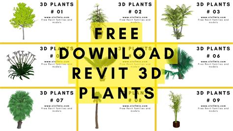 Download Free 10 Revit 3d Plant Families Where Civil Engineering And