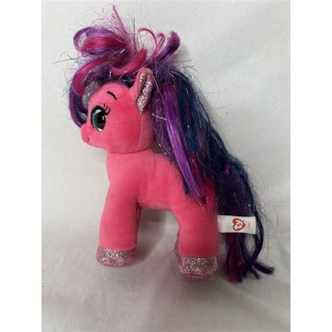 Ty Toys Ty Beanie Boo Ruby The Horse With Huge Eyes And Long Purple
