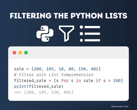 How To Filter Python Lists A Comprehensive Guide