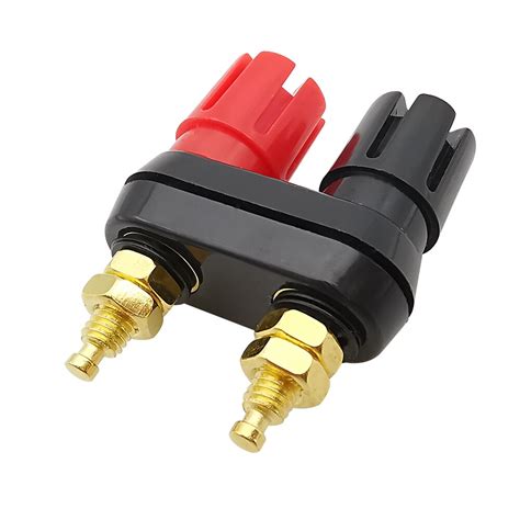 더블 바나나 스피커 플러그 잭 커플 바인딩 포스트 커넥터 레드 블랙 플럼 앰프 단자 바나나 소켓 4mm 1 개커넥터 Aliexpress