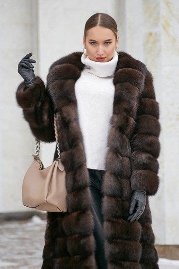 Шуба из меха соболя Балетка цвет №3 седина 0 1 воротник шаль Кировская Меховая фабрика