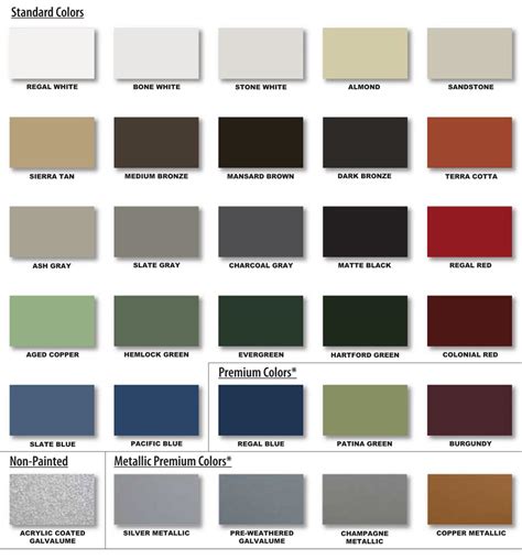 Residential Metal Roof Colors