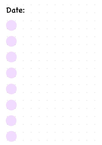 Date Tracker Worksheet