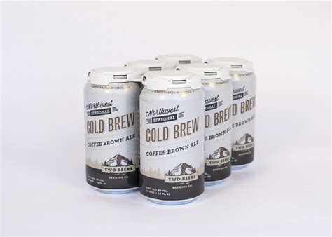 Beer Can Package Design Two Beers Brewing Cold Brew Packaging