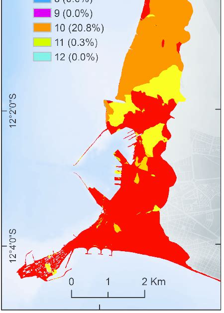 Model Frequency Spatial Distribution Of Maximum Inundation At Each Download Scientific Diagram