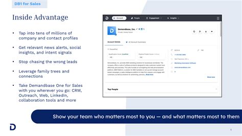 Demandbase One For Sales Overview Help Center