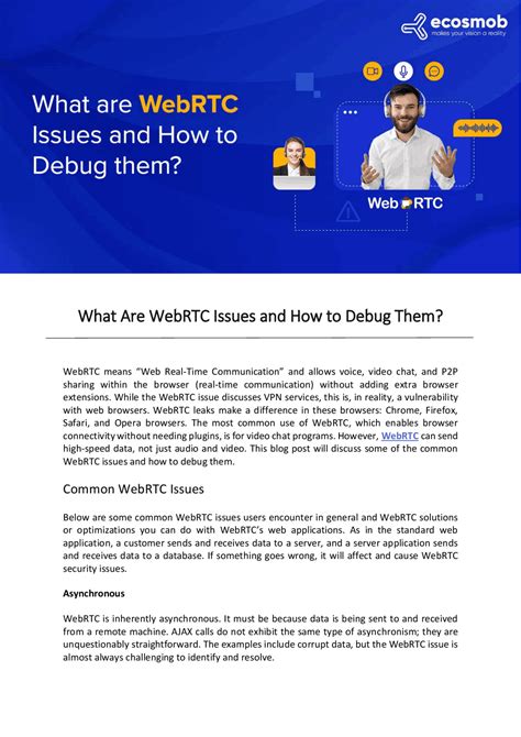 What Are Webrtc Issues And How To Debug Them Summaries Computer
