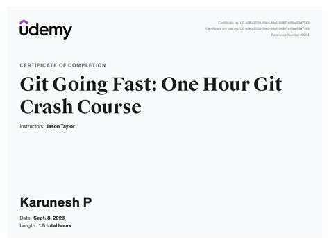 Git Versioncontrol Continuouslearning Udemy Professionaldevelopment Karunesh P