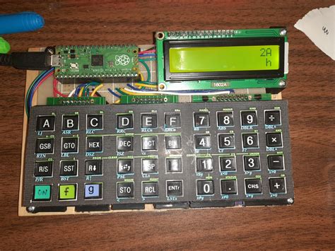 Pico 16c Programmers Calculator More Code And Now On Perf Board Link To Github In Comments