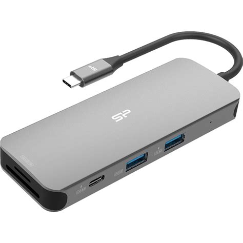 Adapatador Docking Station Usb Type C In Sr Usb A Usb C Hdmi K Msd Sd Rj