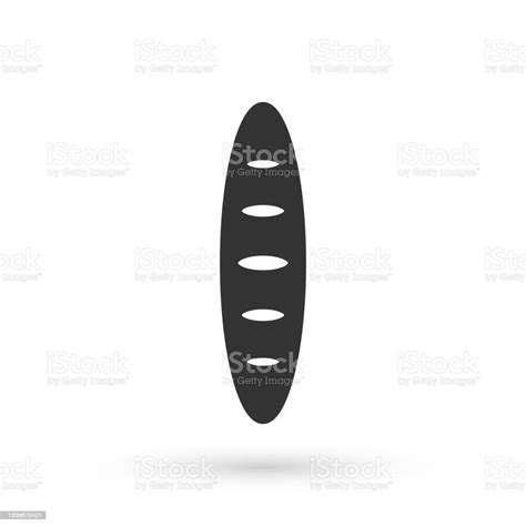 흰색 배경에 고립 된 회색 프랑스어 바게트 빵 아이콘 벡터 건강한 생활방식에 대한 스톡 벡터 아트 및 기타 이미지 건강한