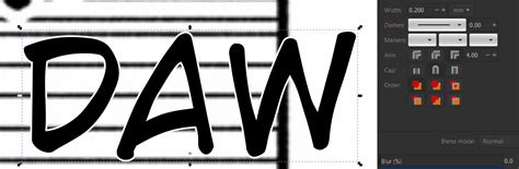 Inkscape Stroke Affecting The Letters Width Graphic Design Stack