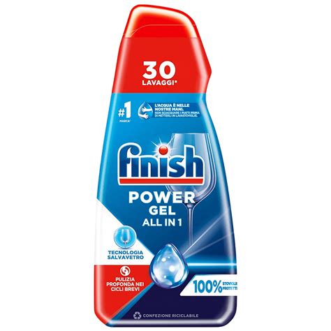 Гел за съдомиялна Finish Power Gel All In 1 Classic 600 мл